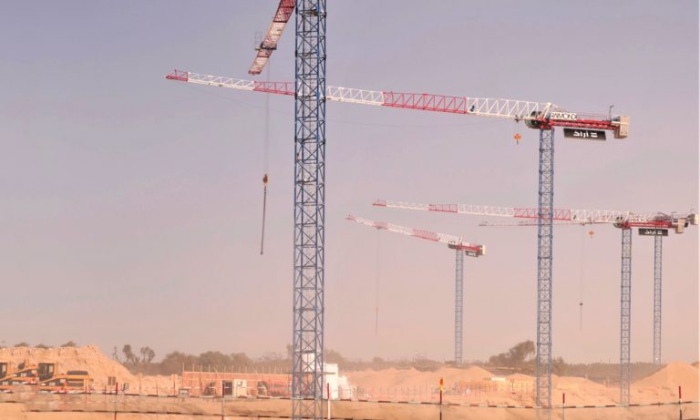 Raimondi tower cranes build Sharjah’s Aljada mega-project