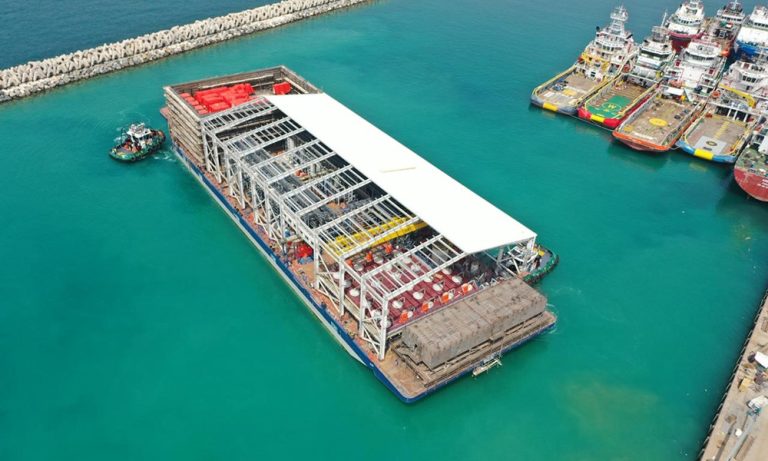 Floating desalination barges deployed by SWCC to meet water demand ...